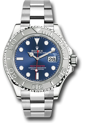 Rolex Steel and Platinum Yacht-Master 40 Watch - Blue Dial - 3235 Move ...