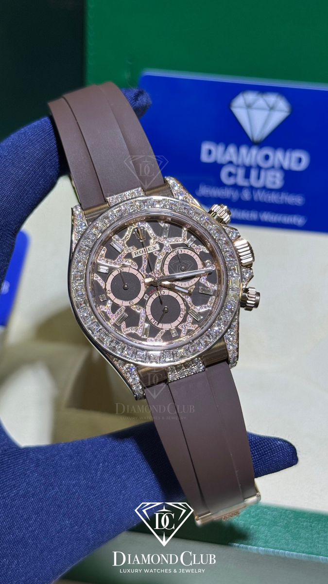 Rolex Daytona 126555TBR “Giraffe” | Everose Gold Exotic Chronograph ...