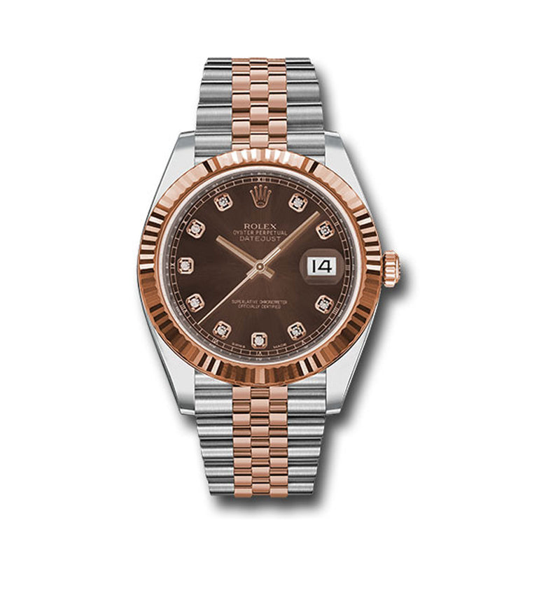 Rolex Date-Just 41mm Chocolate Diamond Dial 126331 chodj – Diamond Club ...